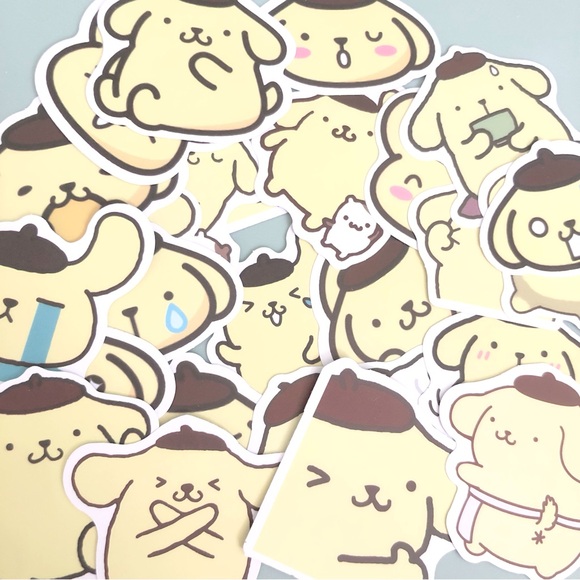 Sanrio | Design | Nwt 25ct Kawaii Pompompurin Sanrio Stickers Set ...